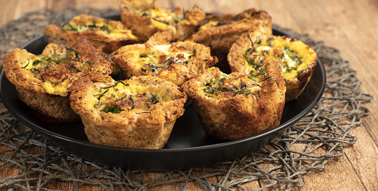 Spinach and cheese bread cases - Heart Foundation